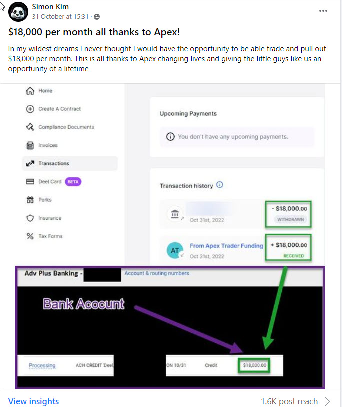 Testimonials: Payouts- What Traders Say About Apex – Apex Trader Funding