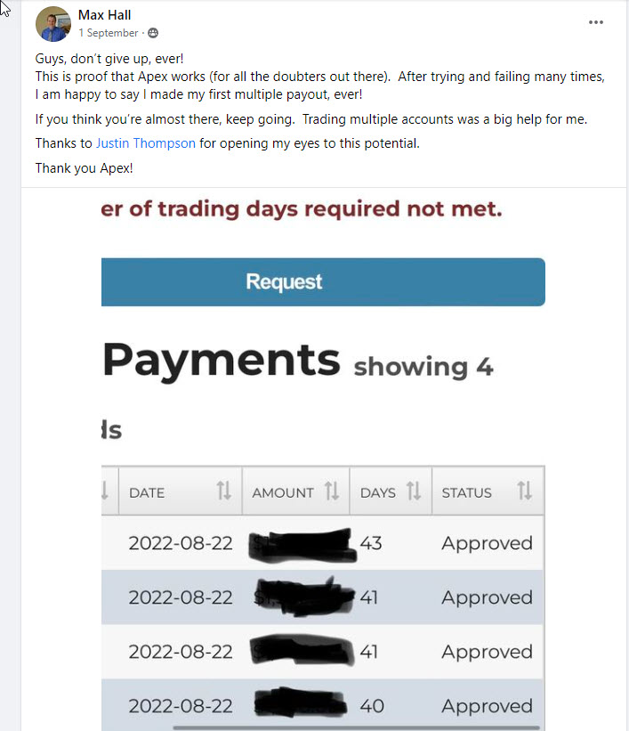 Testimonials: Payouts- What Traders Say About Apex – Apex Trader Funding